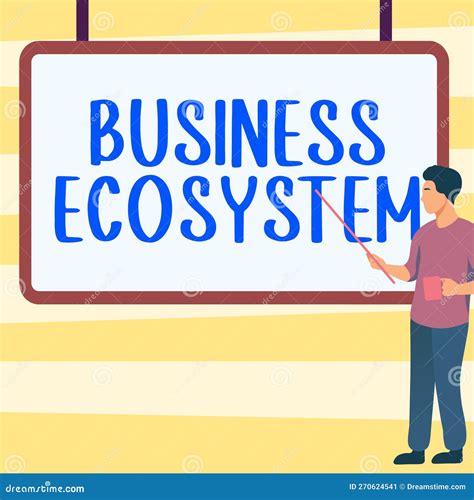 Text Sign Showing Business Ecosystem Business Overview Develop And