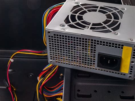 Power Supply Unit For A Desktop Computer Connection To The Power Grid Selection Of Power And