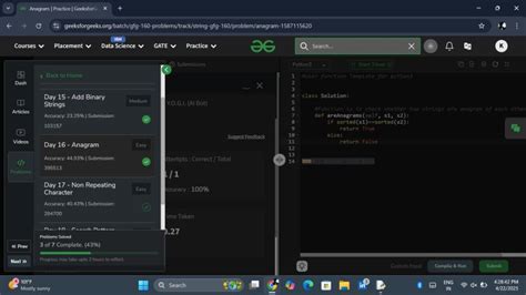 🟩 Day 16 Of Gfg160 Daily Dsa Challenge Karthika Murugesan