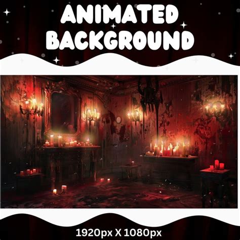 Vtuber Scary Horror Overlay Etsy
