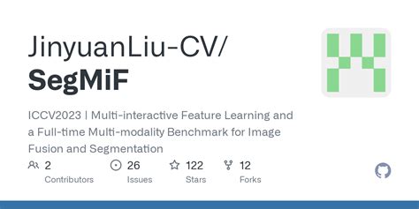 Github Jinyuanliu Cvsegmif Iccv2023 Multi Interactive Feature Learning And A Full Time