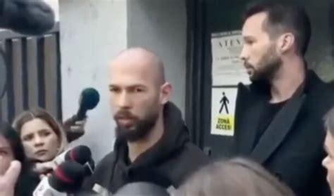 Andrew Tate Speaks To Media After Getting Released From Jail