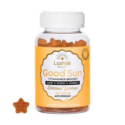 Good Sun Vitamines Boost Sans Sucres Lashilé Beauty 60 Gommes
