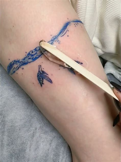 미니미 거북이 타투 🐢🫧 Youtube