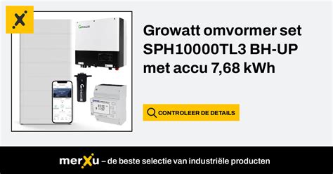 Growatt Omvormer Set Sph10000tl3 Bh Up Met Accu 768 Kwh Merxu
