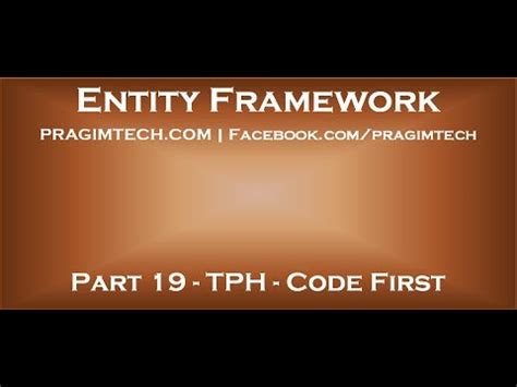 Part Table Per Hierarchy Tph Inheritance In Entity Framework With