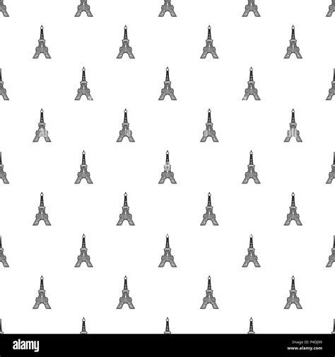 Eiffel Tower Pattern Vector Seamless Stock Vector Image Art Alamy
