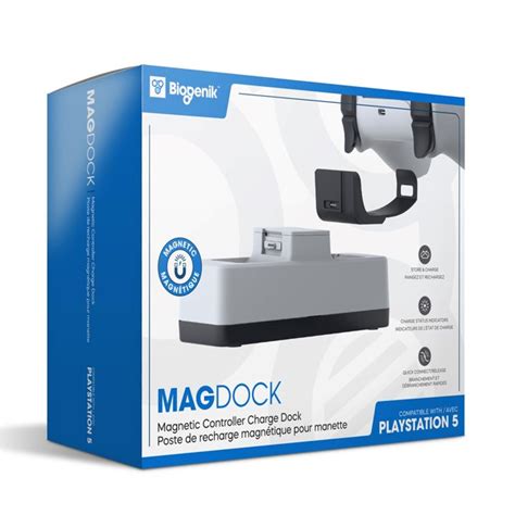 Biogenik Magdock Magnetic Controller Charging Station For Playstation 5