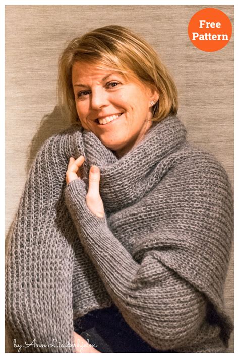 Wrap With Sleeves And Thumbhole Free Knitting Pattern