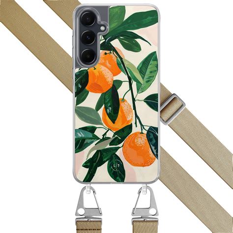 Samsung Galaxy A Hoesje Met Beige Koord Oranges Leuke Telefoonhoesjes