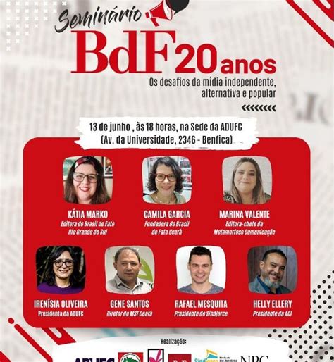 Brasil De Fato Comemora 20 Anos Com Debate Em Fortaleza Npc