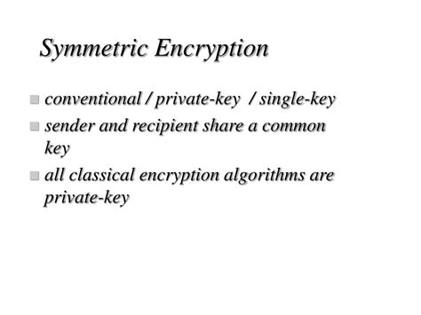 Ppt Chapter 2 Classical Encryption Techniques Powerpoint Presentation