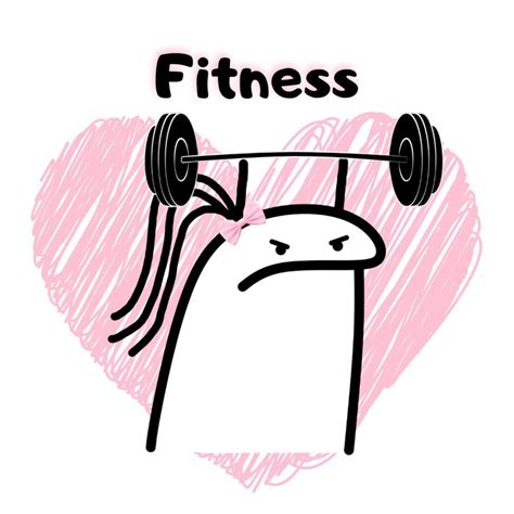 Flork Fitness Boneco de palito engraçado Desenho de sorriso Imagens