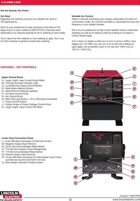 Lincoln Electric Invertec V450 Pro Users Manual Multi Process Welders