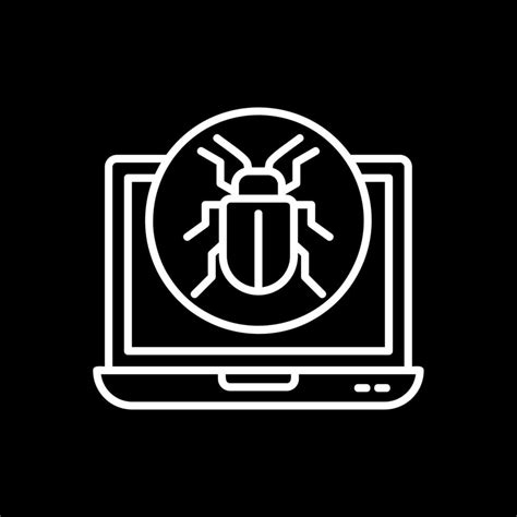 Bug Line Inverted Icon Design 43976506 Vector Art At Vecteezy