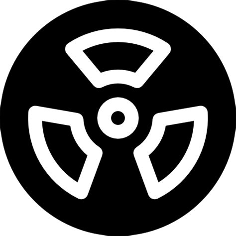 Radiation Basic Rounded Filled Icon