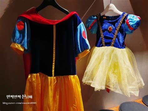 할로윈데이 Trick Or Treat거리 퍼레이드일일도우미백설공주 코스튬 모녀룩♡스노우 할로윈어플놀이 A3