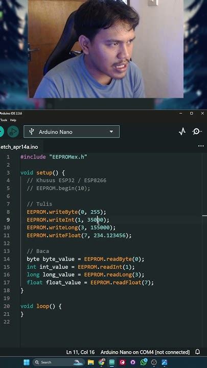 Shorts Eeprom Arduino Untuk Data Byte Integer Long Hingga Float