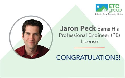 Etc Group Llc On Linkedin We Are Proud To Announce That Jaron Peck
