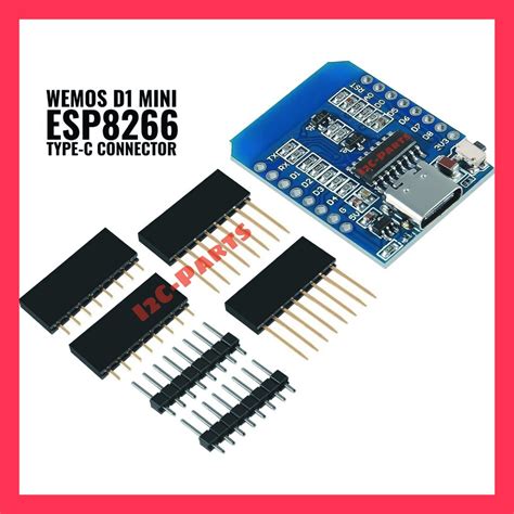 Jual Wemos D1 Type C Mini 4mb Ch340 Lua Wifi Iot Nodemcu Esp8266 Esp