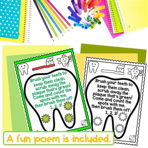 Dental Health Counting Teeth Plaque Freebie Dental Health Month Tpt