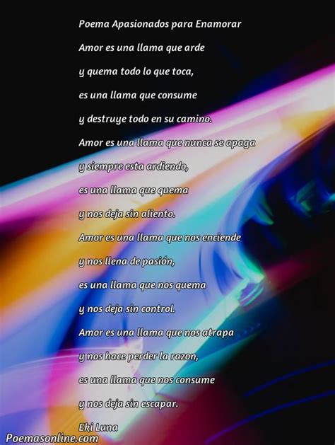 5 Poemas Apasionados Para Enamorar Poemas Online