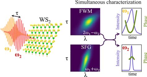 Simultaneous Characterization Of Two Ultrashort Optical Pulses At Different Frequencies Using A
