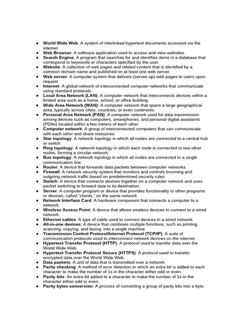 Ict Definitions Pdf Computer Network World Wide Web