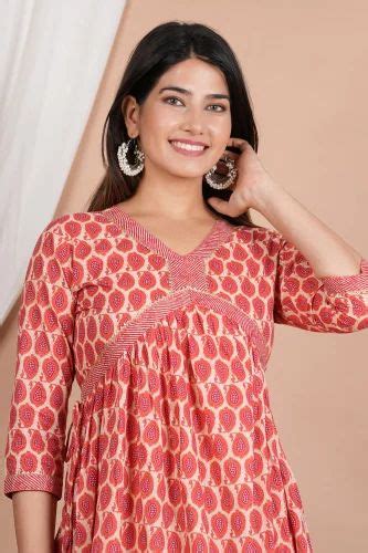 Anarkali Cotton Kurti At Rs 550 Pure Cotton Anarkali Kurti In Jaipur