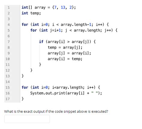 Solved 1 Int Array Int Temp 7 13 2 2 3 4 For Int