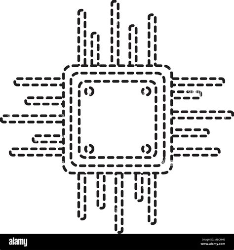 Motherboard Circuit Software Electrical Technology Stock Vector Image