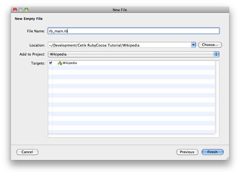Easy Steps To Your First Rubycocoa Application Wurst Wasser Net