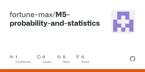 Github Fortune Max M Probability And Statistics