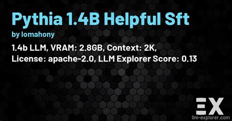 Pythia 1 4b Helpful Sft By Lomahony Benchmarks Features And Detailed Analysis Insights On