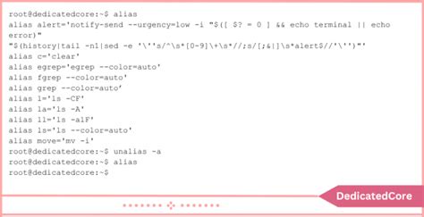 Use Of Linux Alias Command