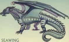 Riptide Is A Male Seawing With Sky Blue Scales Dark Blue Horns Eyes A