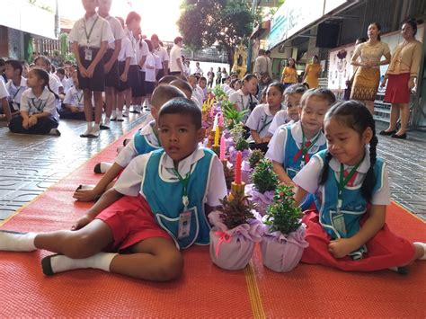พิธีไหว้ครูประจำป โรงเรียนวัดโพธินิมิตร สำนักงานเขตธนบุรี