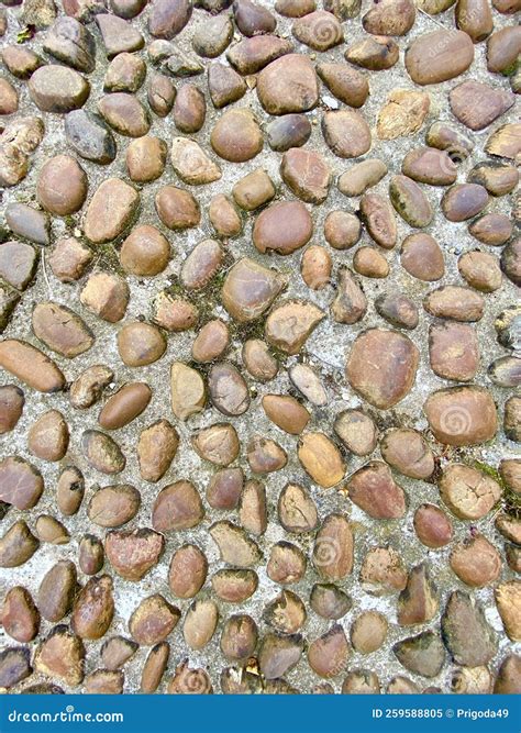 Walk Path Made Of Small Stones In Oxford United Kingdom Stock Image