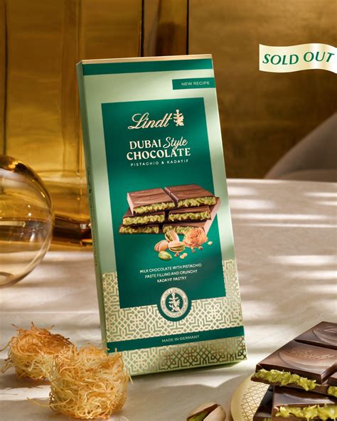 Lindt Due To Unprecedented Demand Our Entire Stock Of The New Lindt Dubai Style Chocolate Has