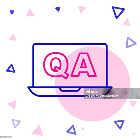 흰색 배경에서 격리된 질문 및 답변 아이콘이 있는 선 음성 거품입니다 Q 및 기호 Faq 기호 채팅 음성 거품 및 차트 다채로운