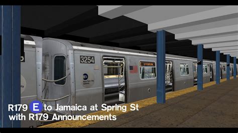 OpenBVE NYC Subway Virtual Railfanning Jamaica Bound R179 E Train
