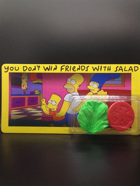 The Simpsons You Dont Win Friends With Salad Etsy