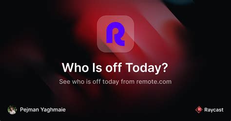 Raycast Store Who Is Off Today