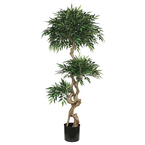 155cm Artificial Acacia Tree Indoor Artificial Potted Plant Diy At Bandq
