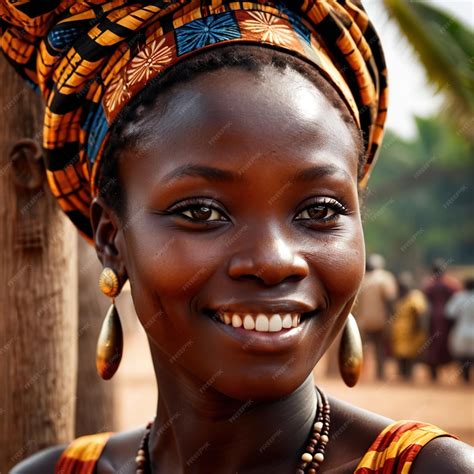 Premium Photo Ghanaian Woman From Ghana Typical National Citizen