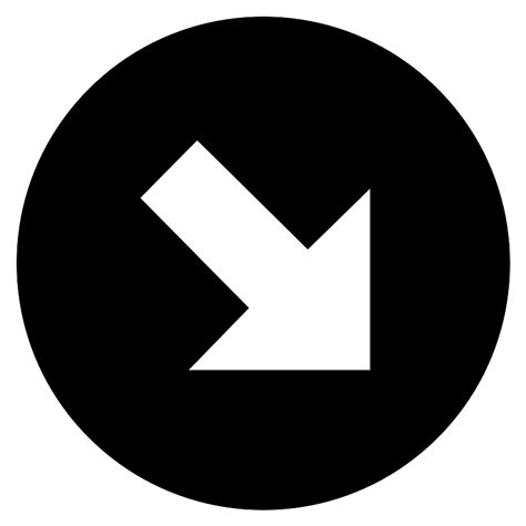 Down Right Arrow Vector Svg Icon Svg Repo