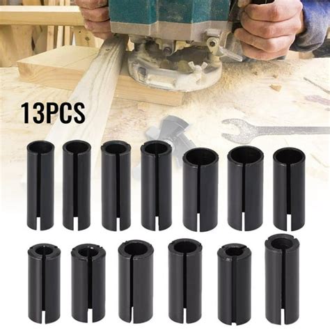 Cnc Router Bit High Precision Adapter Collet Milling Cutter Tool Adapters Holder 13pcs