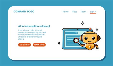 web page design about using ai for information retrieval chat bot