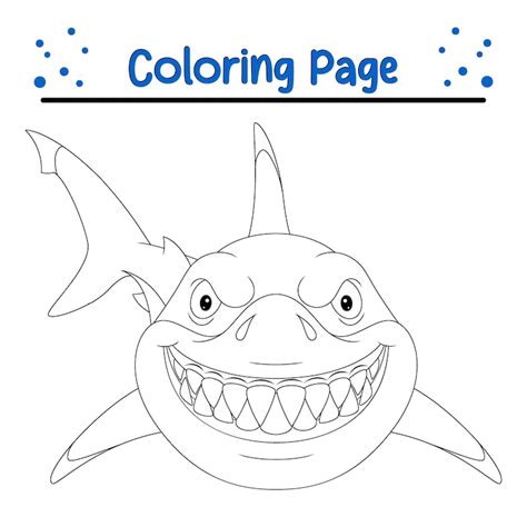4 페이지 상어 색칠 공부 초등학생 이미지 Freepik에서 무료 다운로드