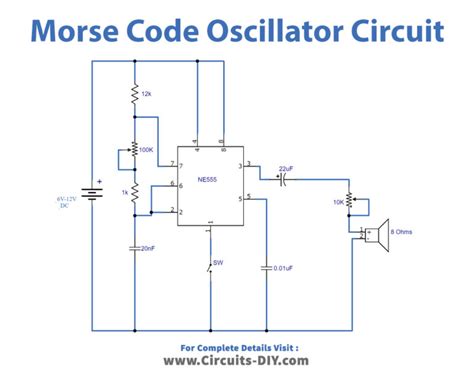 Morse Code Oscillator Using Ne Precision Timer Ic